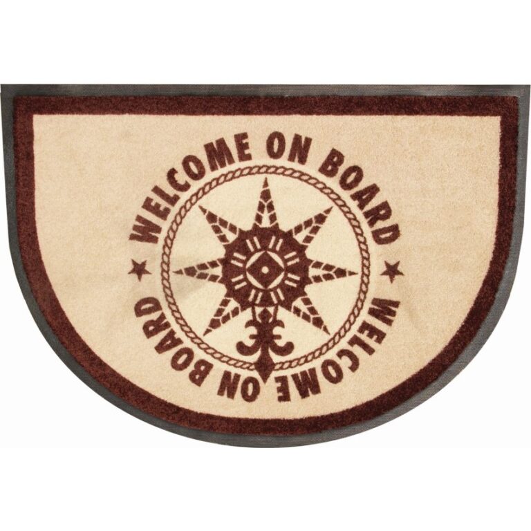 Non Slip Welcome Mat - Semi Compass | Ultra Collection