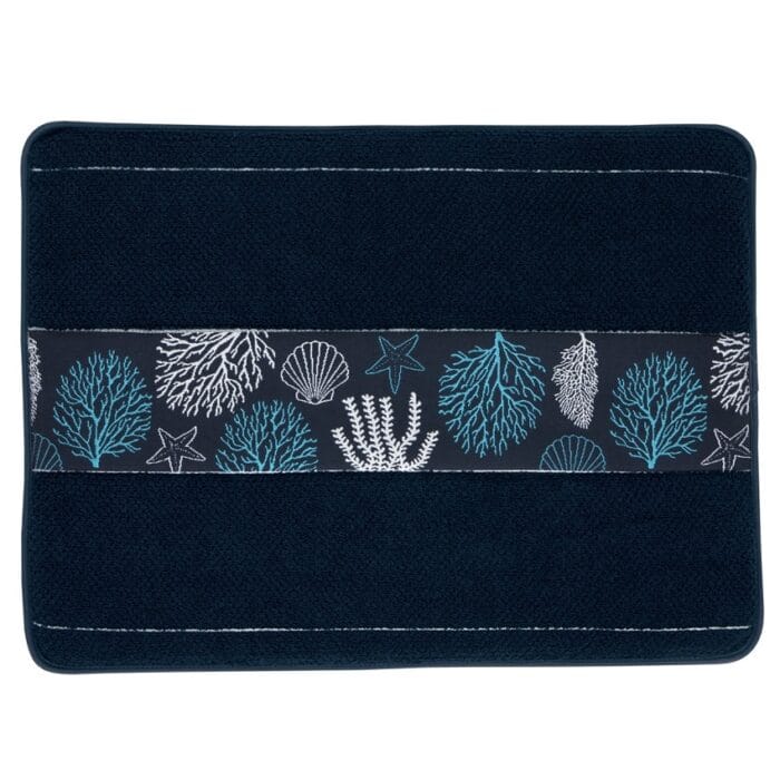 Ibiza Non Slip Bath Mat Blue | Ultra Collection